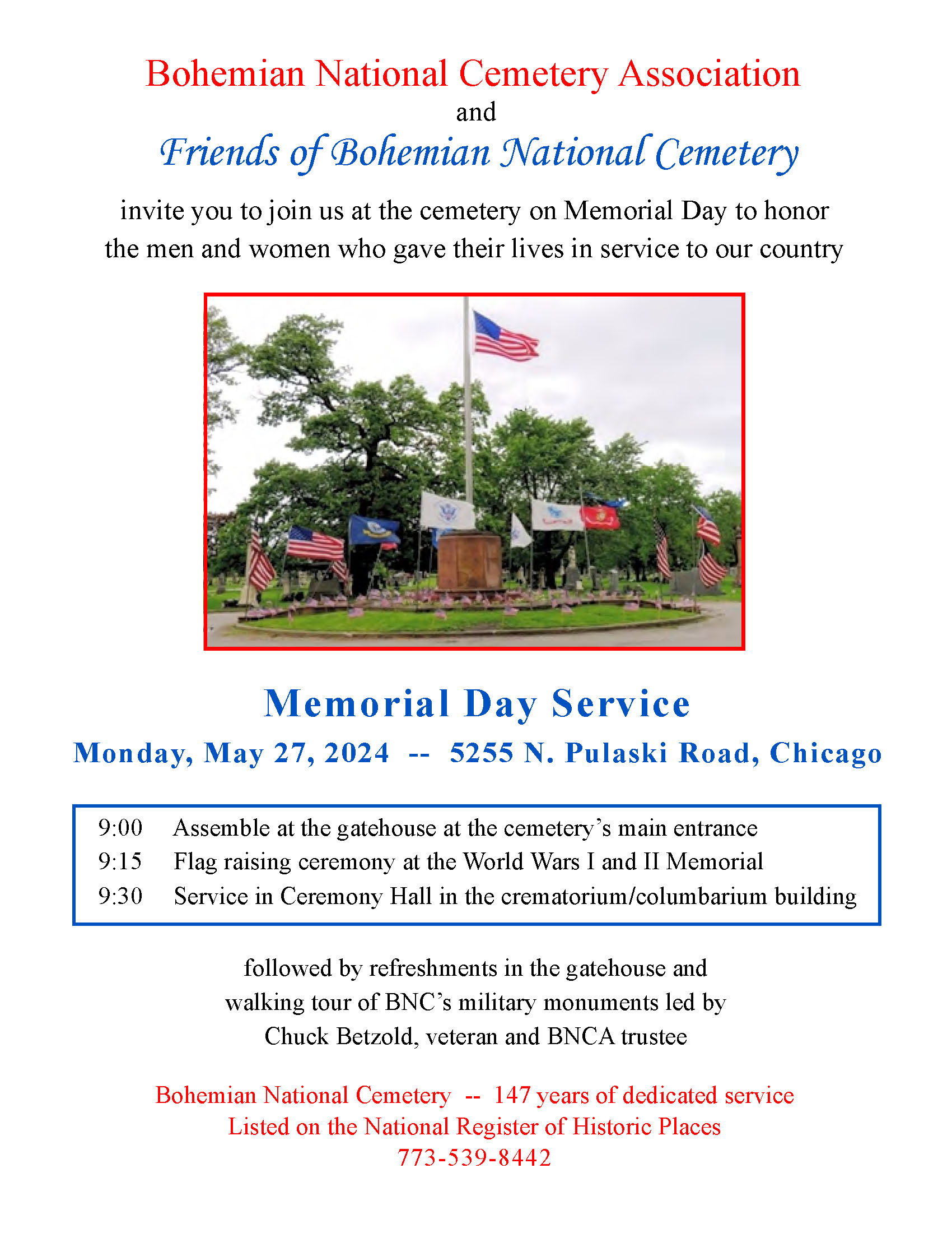 Friends of Bohemian National Cemetery - Past Events and Programs